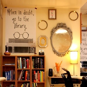 When in Doubt Go to the Library Printable and Poster - Etsy