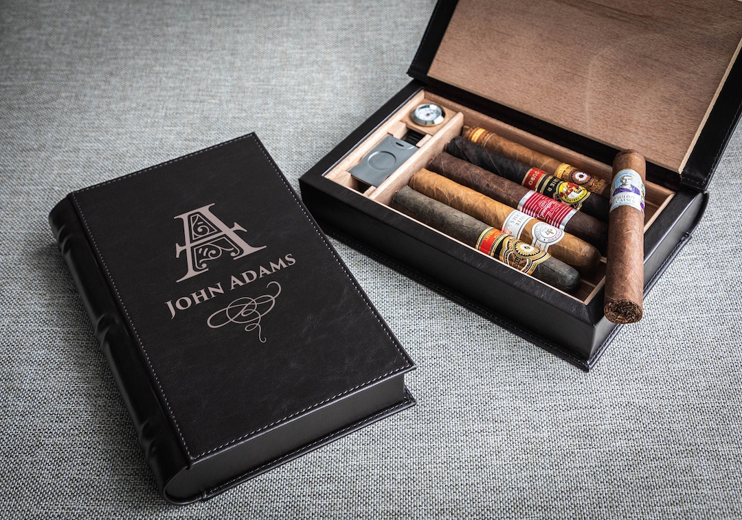 Travel Book Shaped Cigar Humidor Box. - Etsy