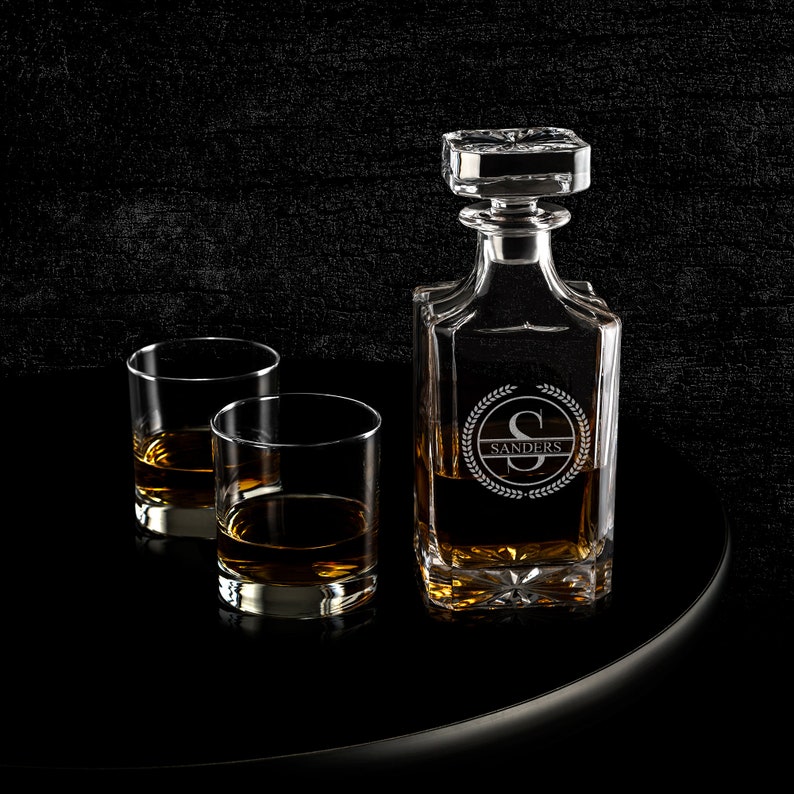 Custom Engraved Whiskey Decanter Fast Turnaround - Etsy