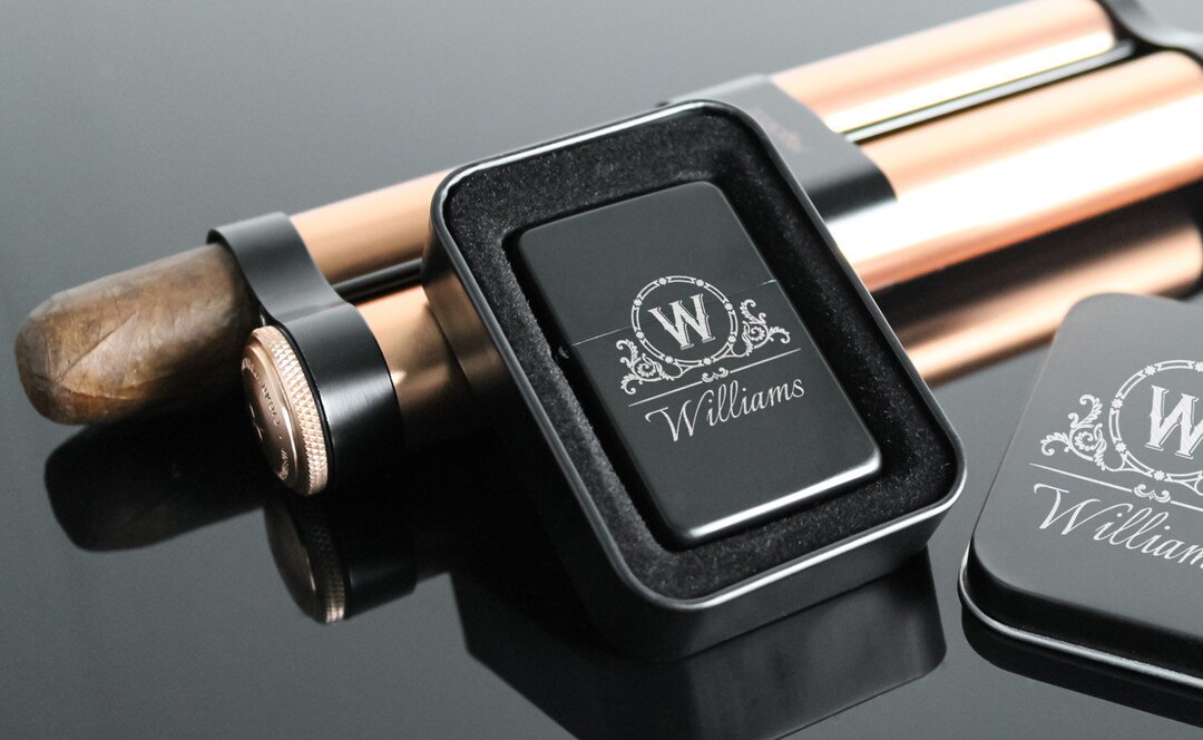 Personalized Flip Top Lighter, Custom Cigars Lighter, Groomsmen ...