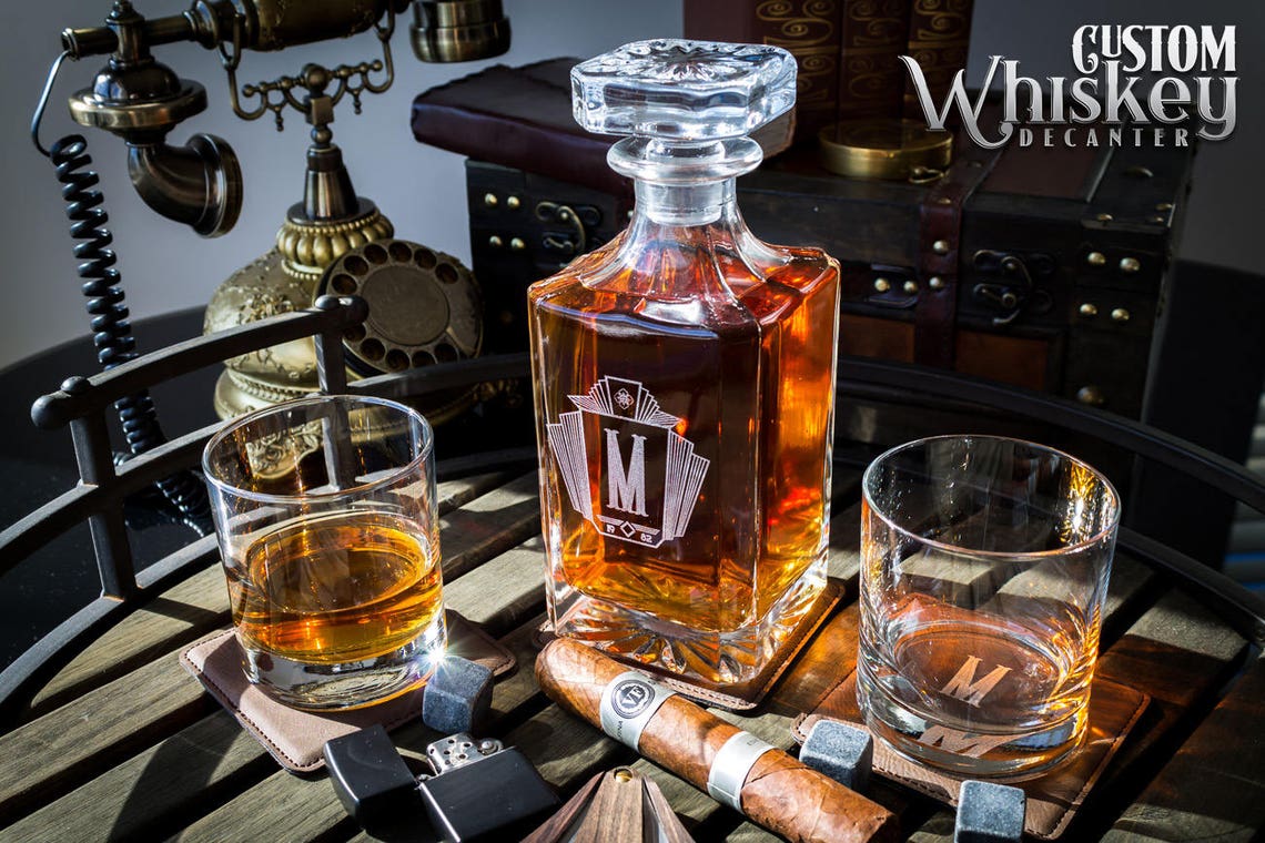 Whiskey Decanter Personalized Decanter Custom Whiskey - Etsy