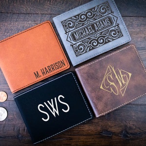 Personalized Men's Slim Wallet. Multiple Colors - Etsy