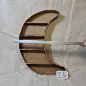 Crescent Moon Paper Mâché Wall Shelf - Etsy