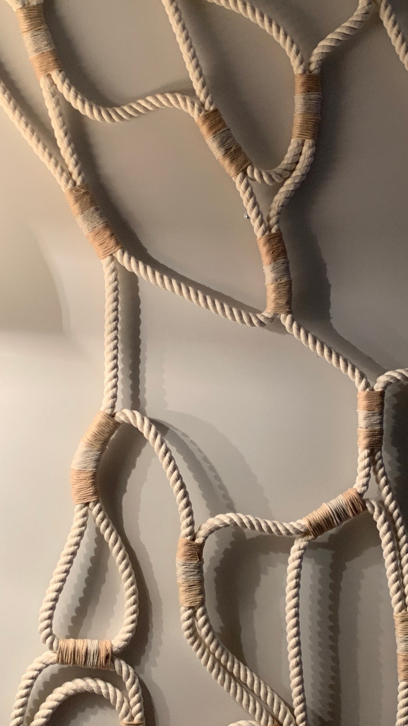 Big Design Artwork for Modern Interior, Minimalist and Original Rope ...