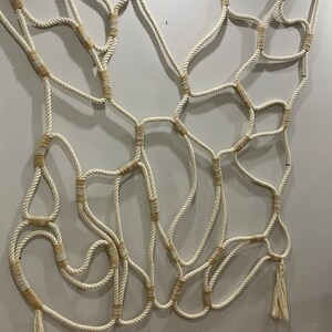 Big Design Artwork for Modern Interior, Minimalist and Original Rope ...