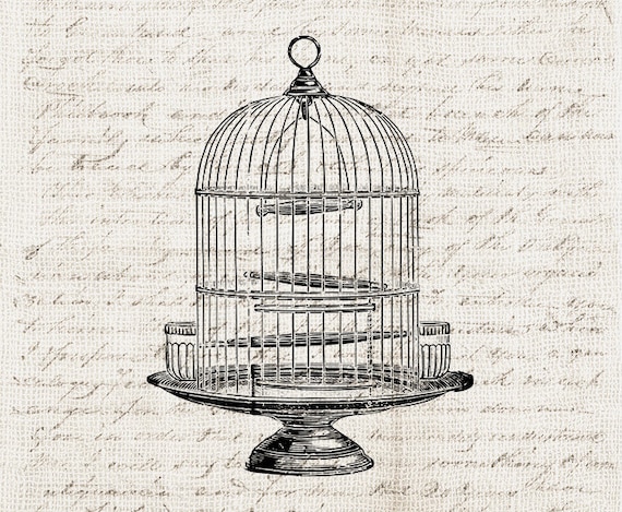 Victorian Bird Cage Clip Art Vintage Bird Wood Cage Vectors 97428