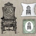 Digital Collage Sheet - 8 Antique Chairs - Edwardian Victorian Chairs ...
