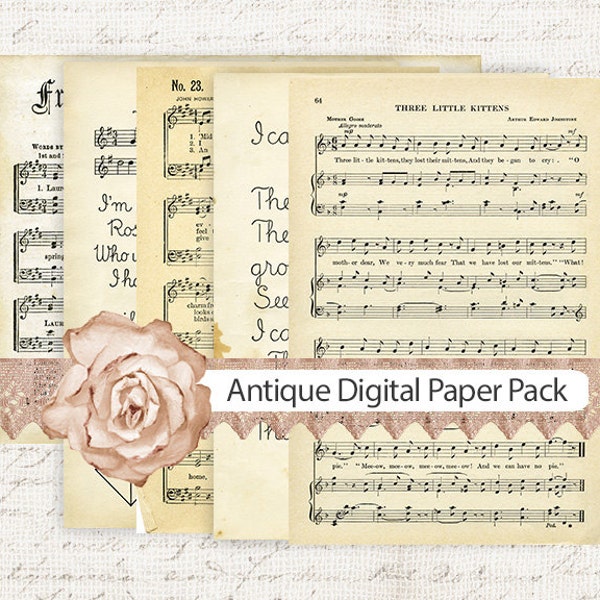 Sheet Music Paper - Etsy