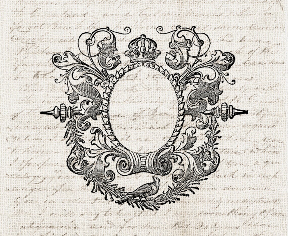 Vintage Frame Digital Download Antique Ornate Frame Clipart - Etsy