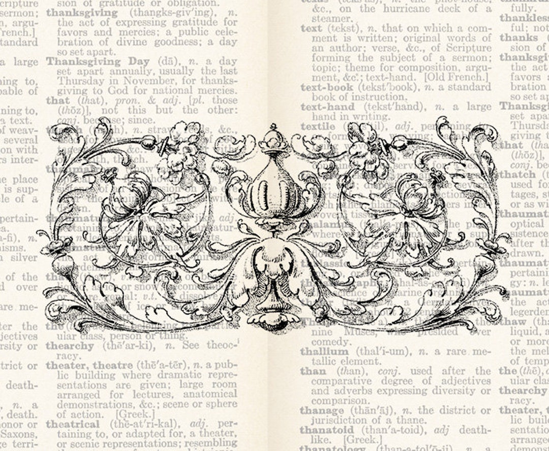 Vintage Border Clipart Digital Download - Antique Embellishment Design ...