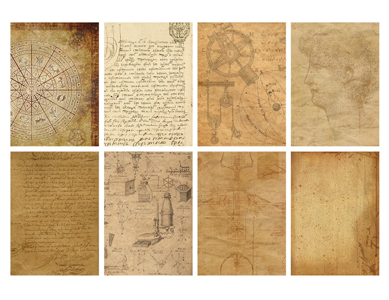 Printable ATC Cards - Digital Sheet Set of 8 Vintage Newspaper Ads ...