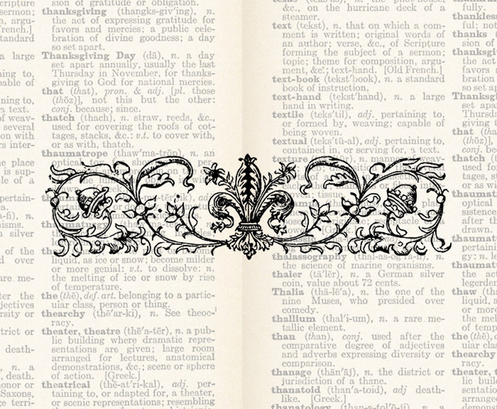 Vintage Border Clipart Digital Download Antique - Etsy