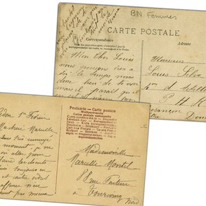 7 Old Postcards Digital Paper Set - INSTANT DOWNLOAD - Antique Post ...