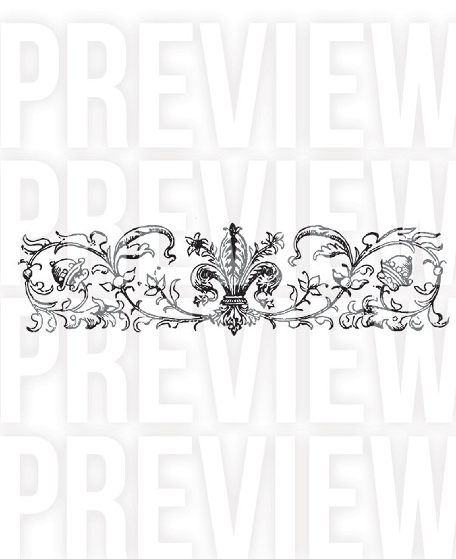 Vintage Border Clipart Digital Download Antique - Etsy