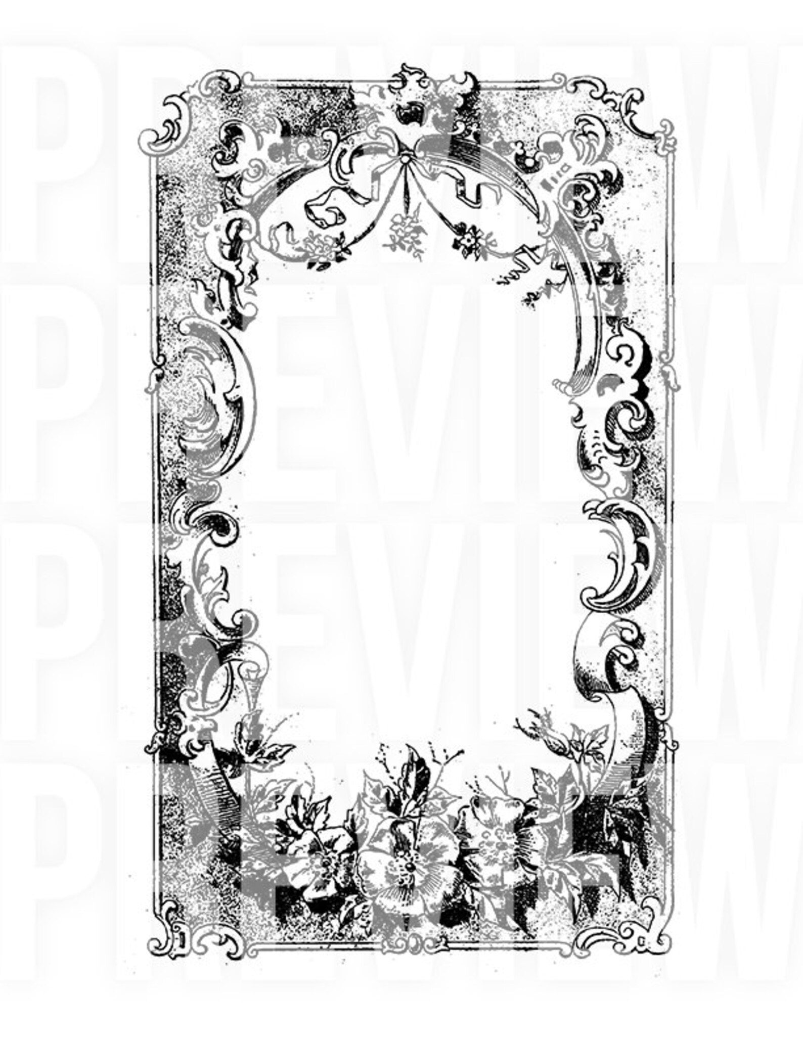 Vintage Frame Digital Download Antique Ornate Frame Clipart - Etsy