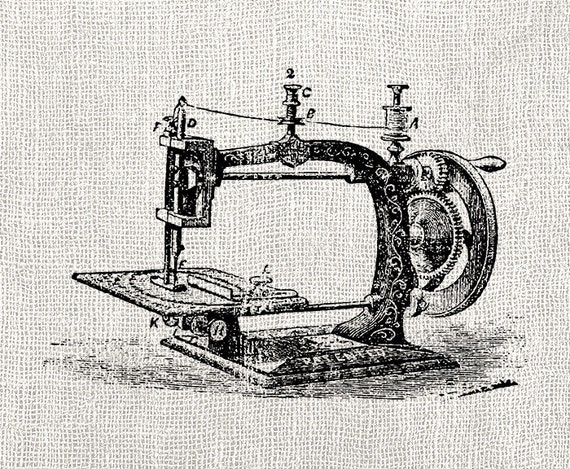 Vintage Sewing Machine Clip Art