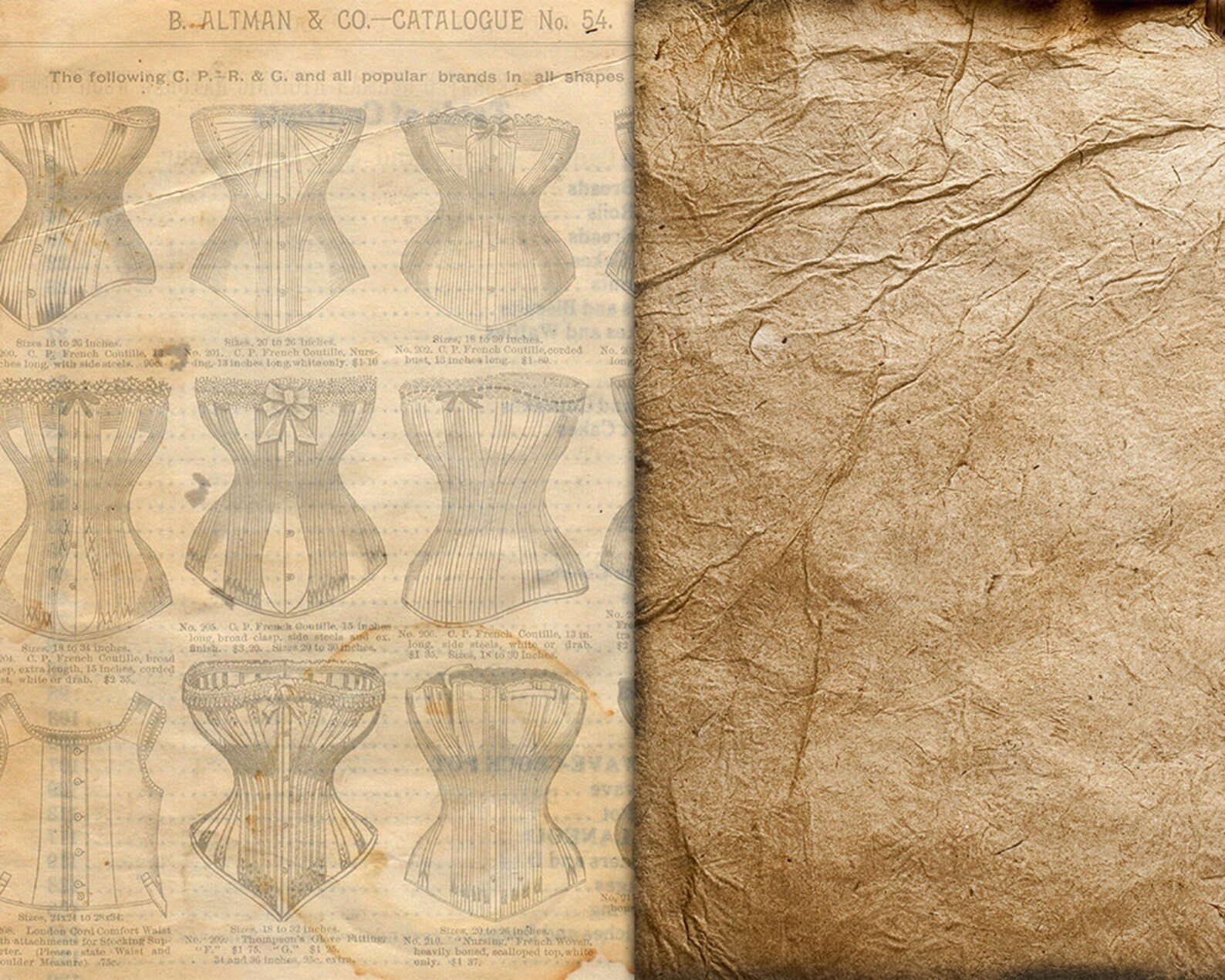 5 Digital Old Antique Papers INSTANT DOWNLOAD Antique | Etsy