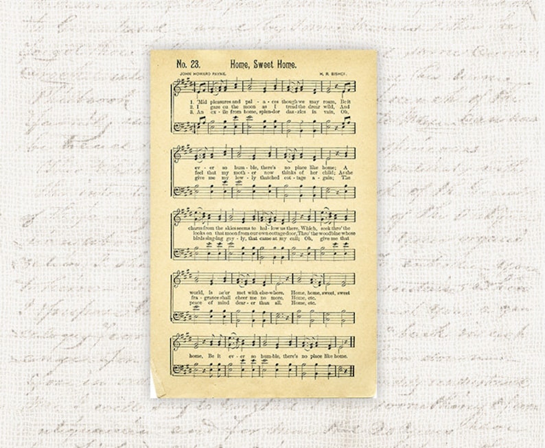 Digital Paper Antique Sheet Music Music Paper Vintage - Etsy