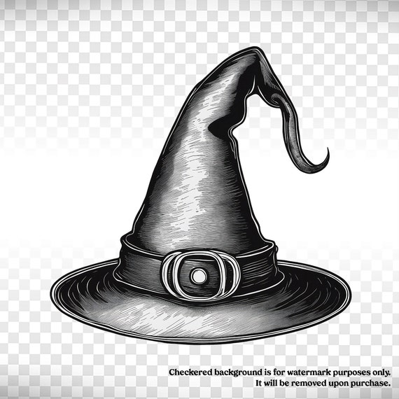 Witch Clip Art Black And White
