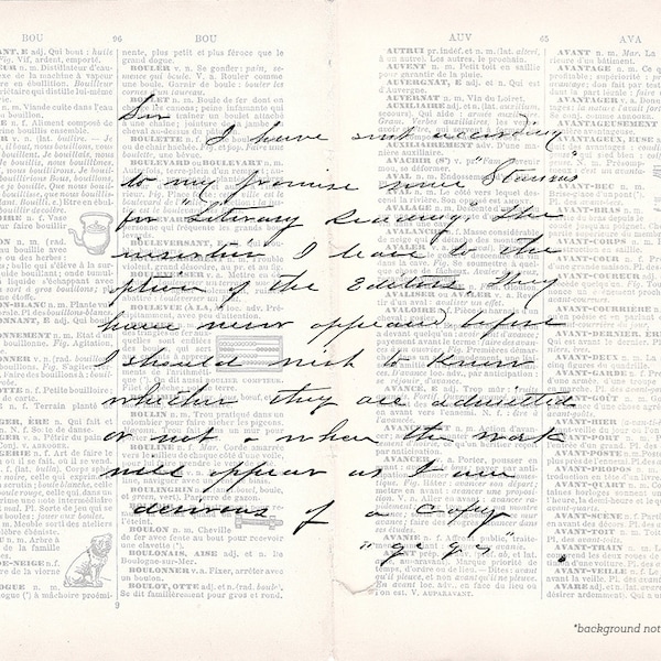 Antique Handwriting - Etsy