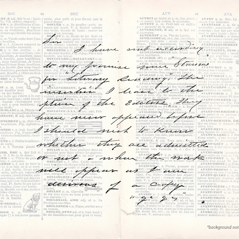 Old Cursive Writing - Etsy