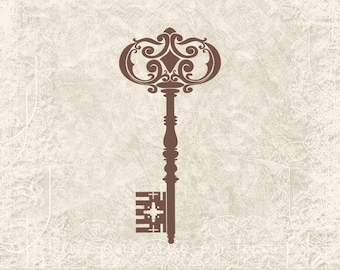 Skeleton Key Clipart - Etsy