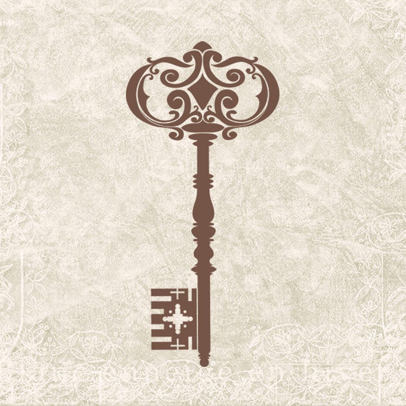 Skeleton Key Clipart - Etsy