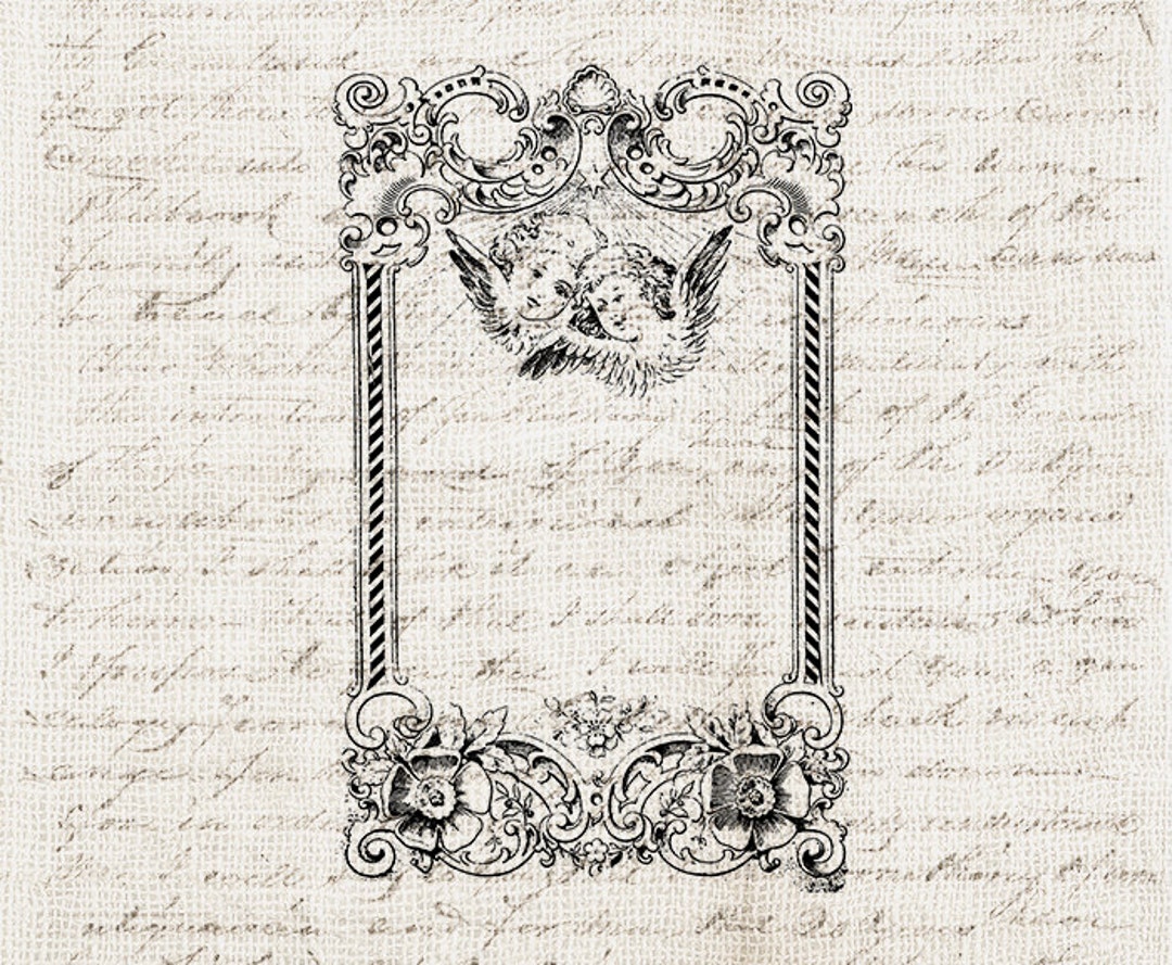 Vintage Frame Digital Download Antique Ornate Frame Clipart Design ...