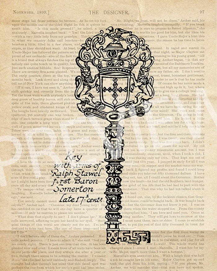 Printable Vintage Key Art Old Key Print Antique Key - Etsy
