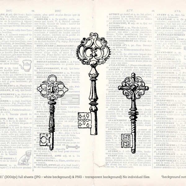 Antique Keys - Etsy