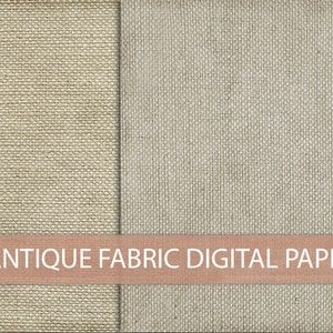 5 Digital Fabric Papers - INSTANT DOWNLOAD - Antique Texture Fabric ...