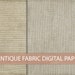 5 Digital Fabric Papers - INSTANT DOWNLOAD - Antique Texture Fabric ...