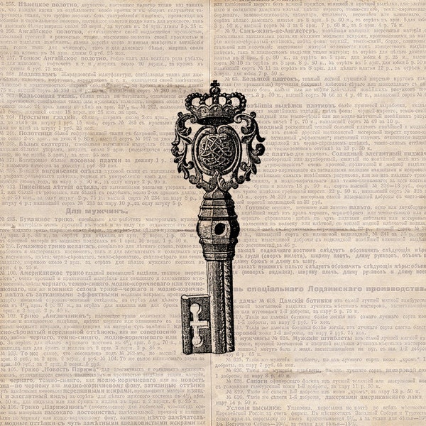 Skeleton Key Clipart - Etsy