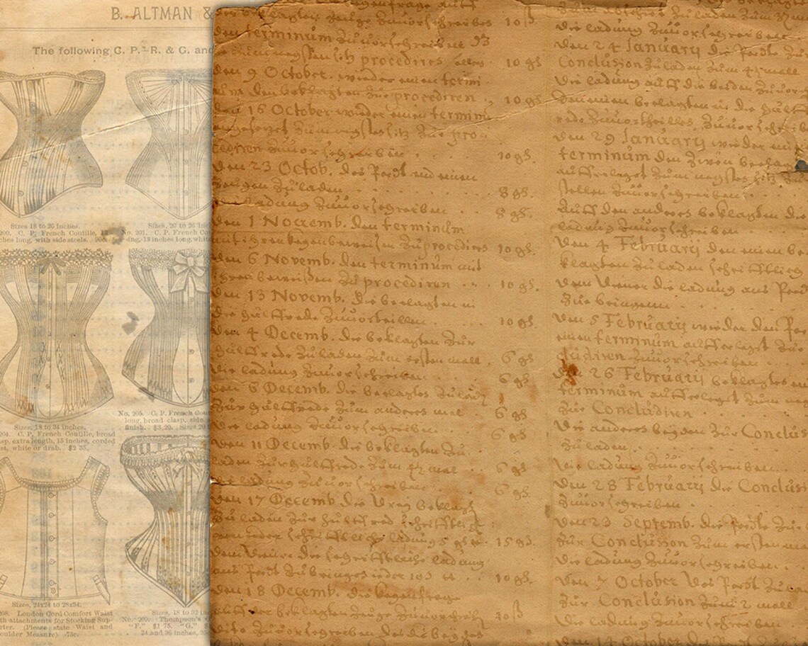 5 Digital Old Antique Papers INSTANT DOWNLOAD Antique | Etsy