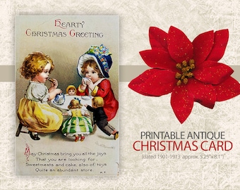 The First Christmas Card 1843 Postcard - Etsy