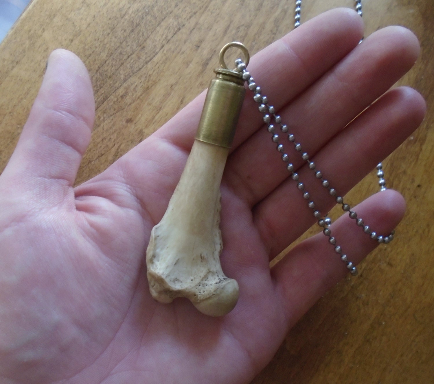 Bone Bullet Pendant - Etsy