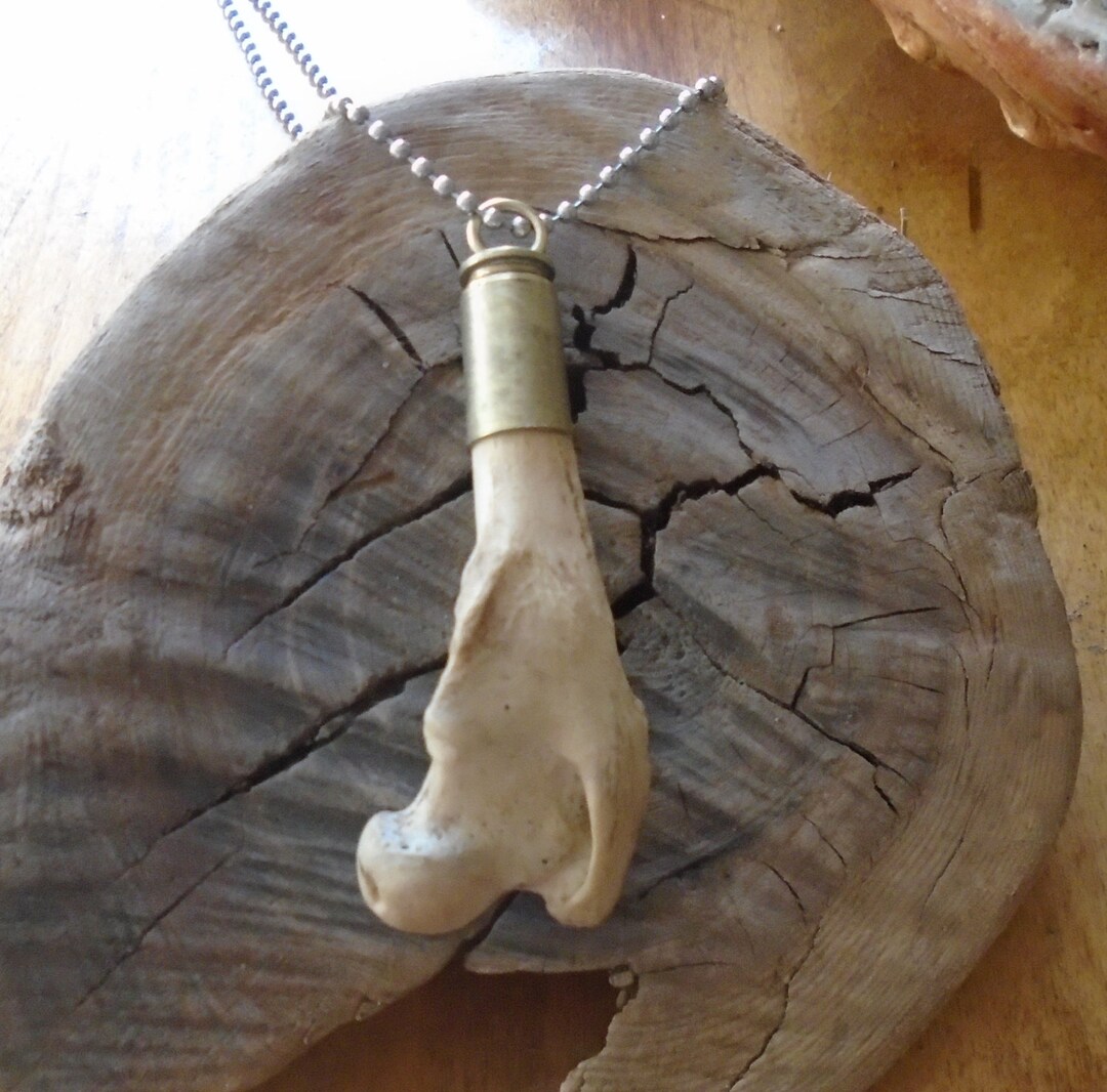 Bone Bullet Pendant - Etsy