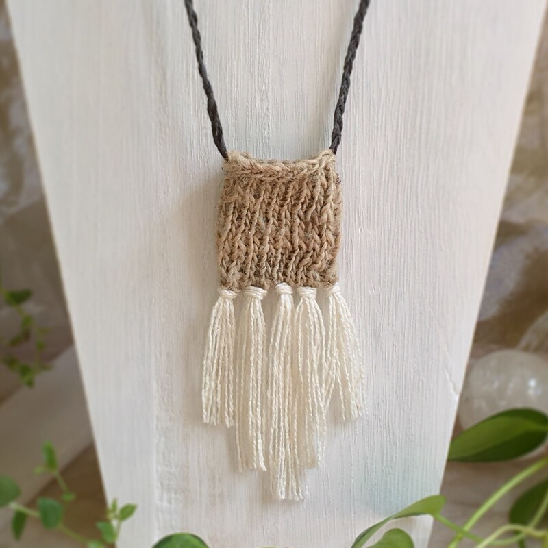 Fabric Amulet Necklace - Etsy