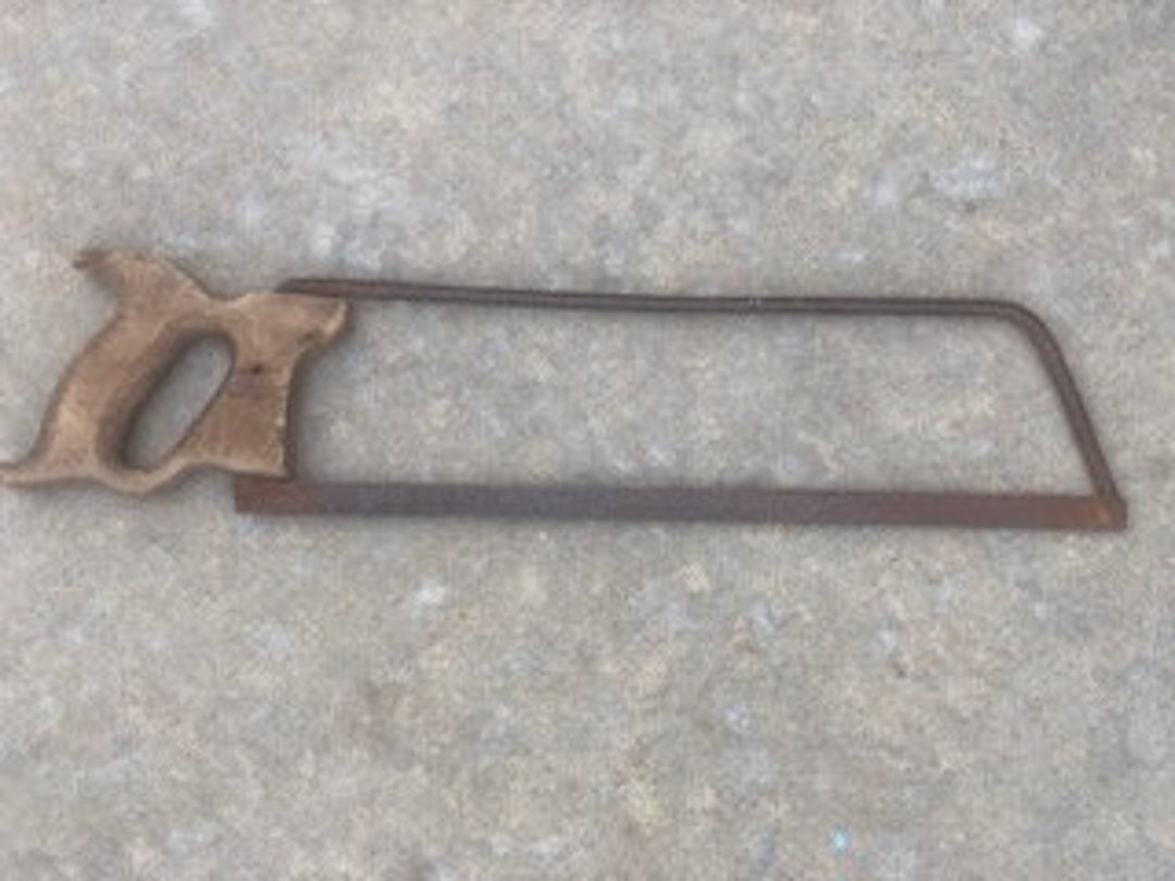 Antique : Wood Handle Hack Saw - All Original . 20''overall Length- 16 ...