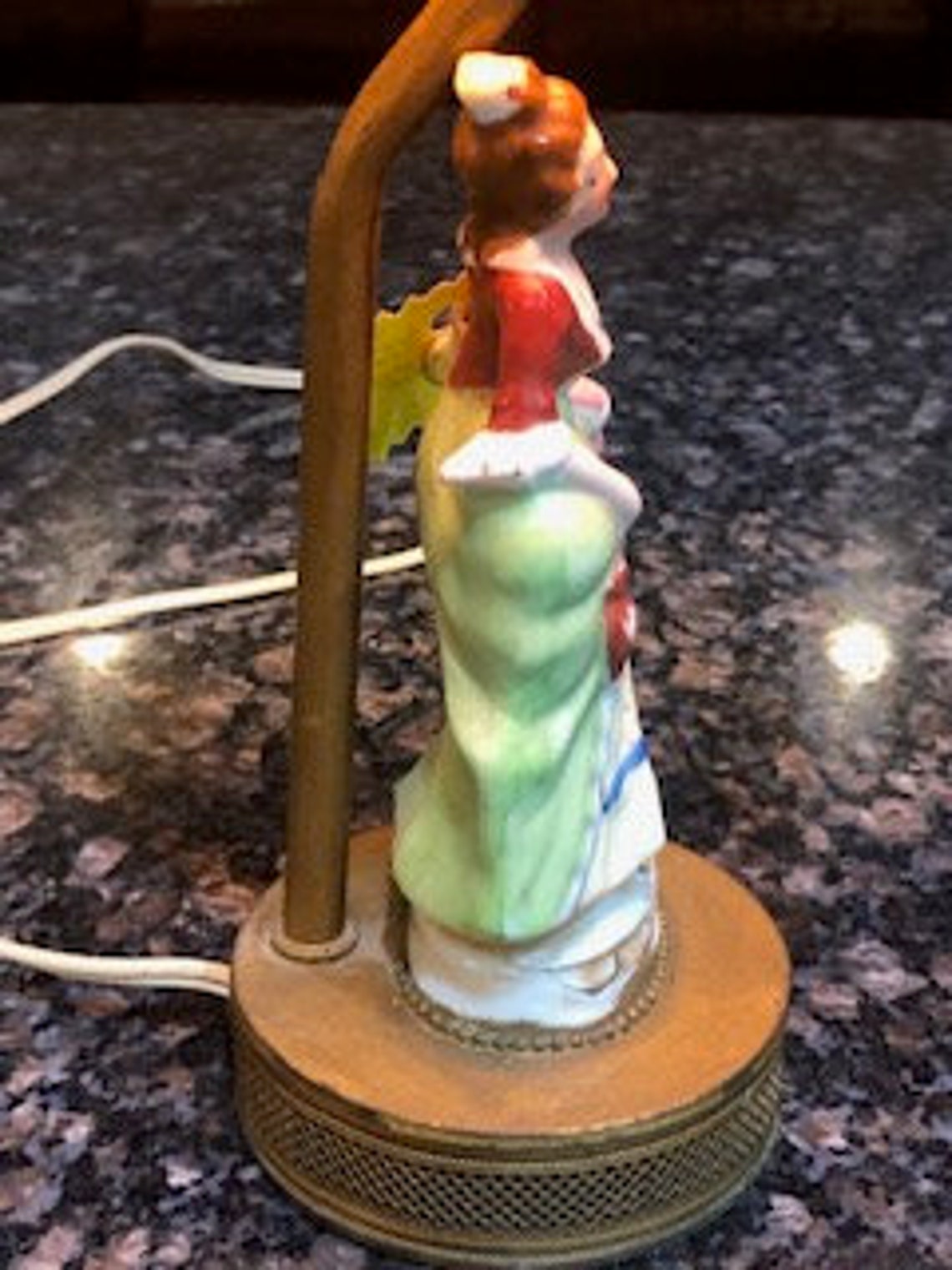 Lamp: Victorian Lady Small Table Lamp - 13 and 1/2" Tall - Vintage ...