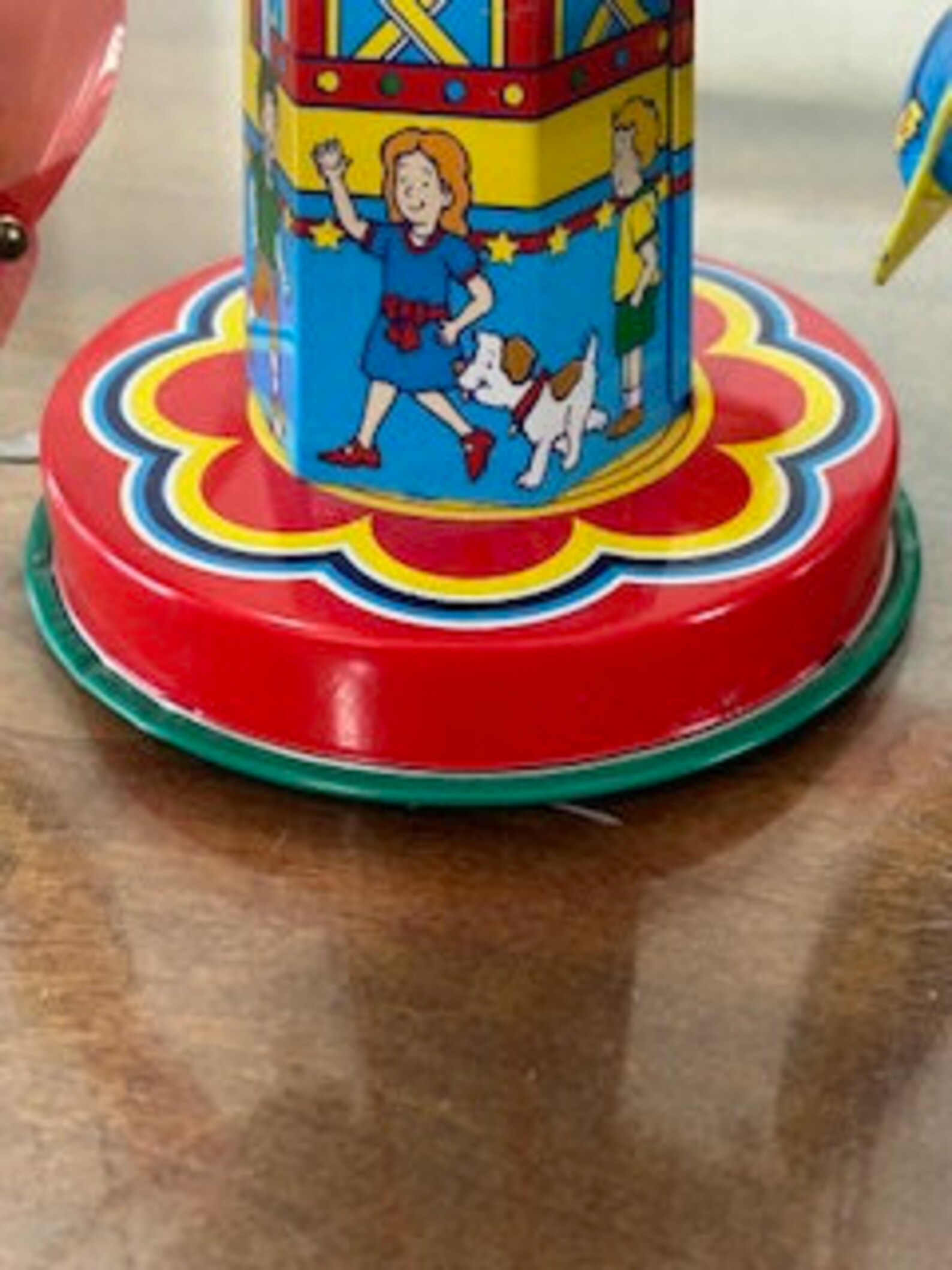 Schylling Metal Toy Carnival Ride One Ride Rocket Missing works Great ...