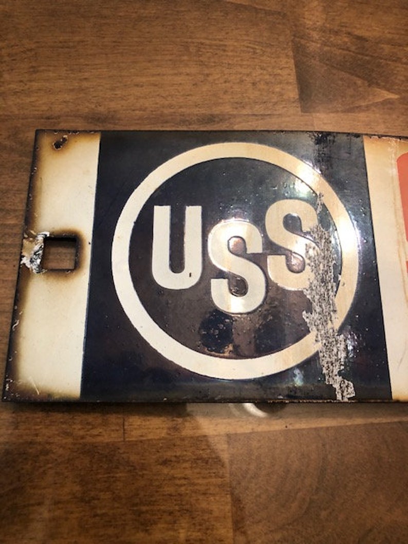 Porcelain Sign USS Cyclone Fence Porcelain Metal Sign : - Etsy