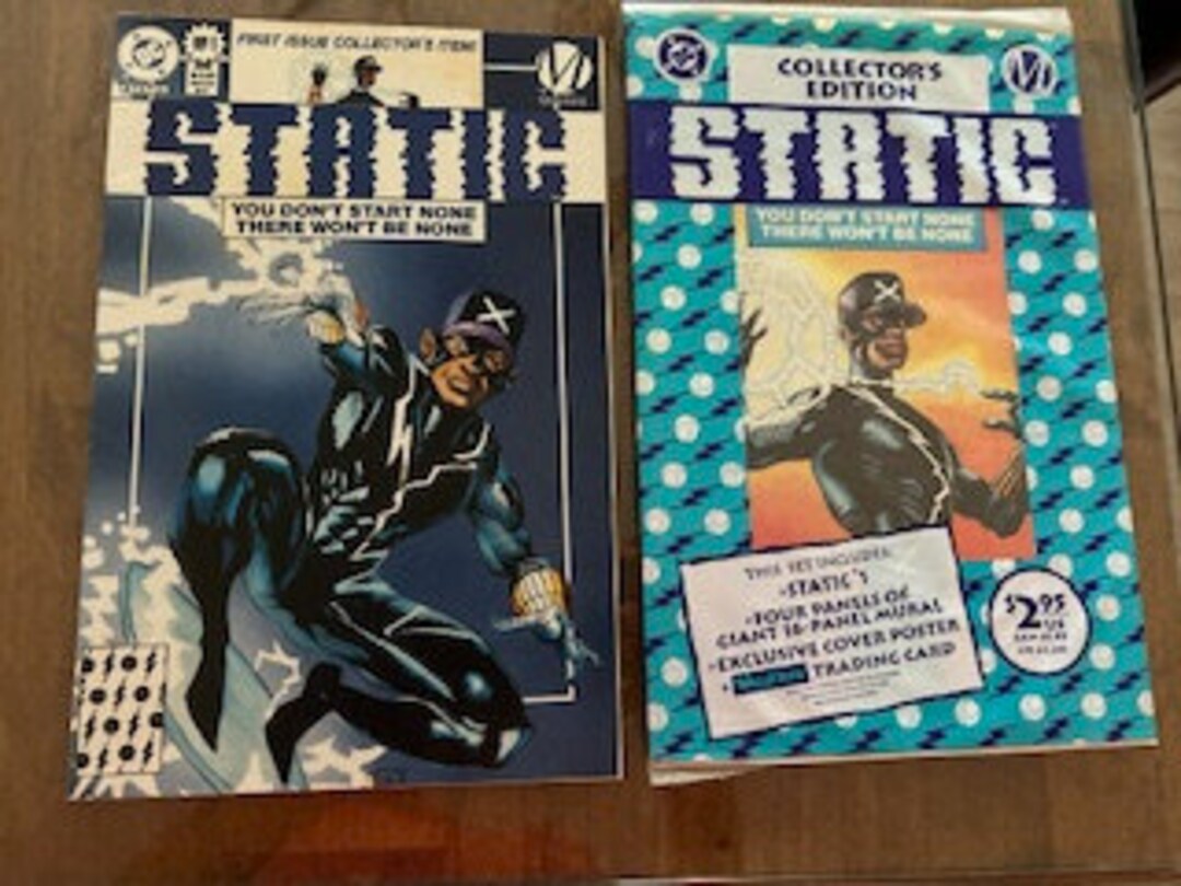 Comic Books: Static 1st Issue and Static Collector's Issue ( 2 Comic ...
