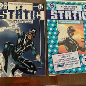 Comic Books: Static 1st Issue and Static Collector's Issue ( 2 Comic ...