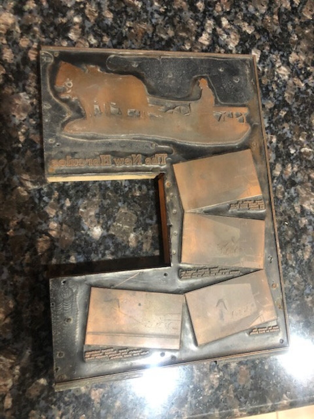 1800's Era Newspaper Print Block : Antique Newspaper Type Print Block ...