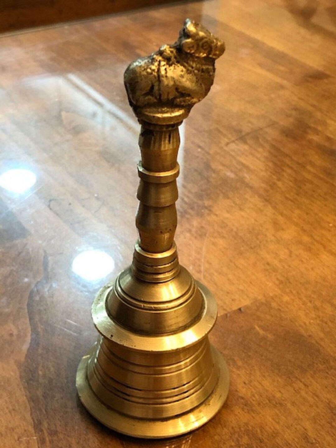 Brass Bell : Vintage Solid Brass Lamb Bell - Very Nice Condition. - Etsy