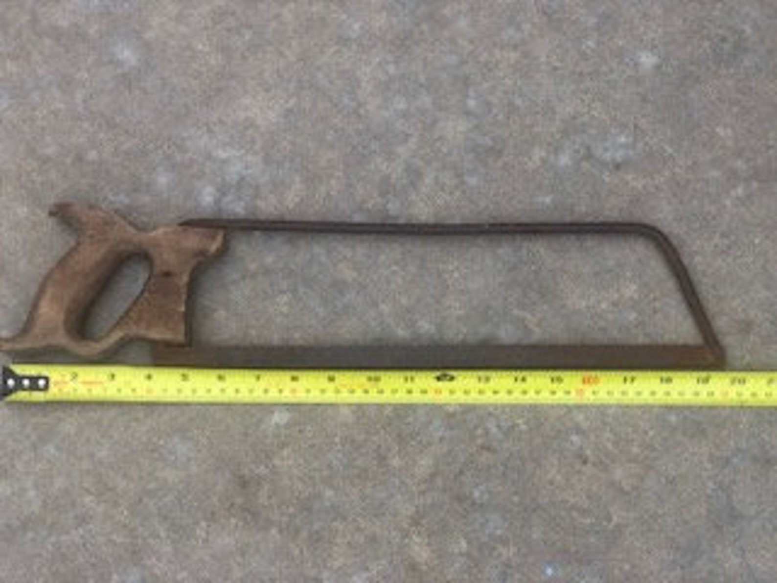 Antique : Wood Handle Hack Saw All Original . 20''overall Length 16 ...