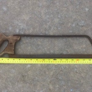 Antique : Wood Handle Hack Saw - All Original . 20''overall Length- 16 ...