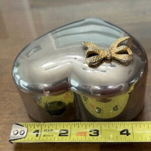 Trinket Box - Vintage 1950' Era International Silver Co. Large Heart ...