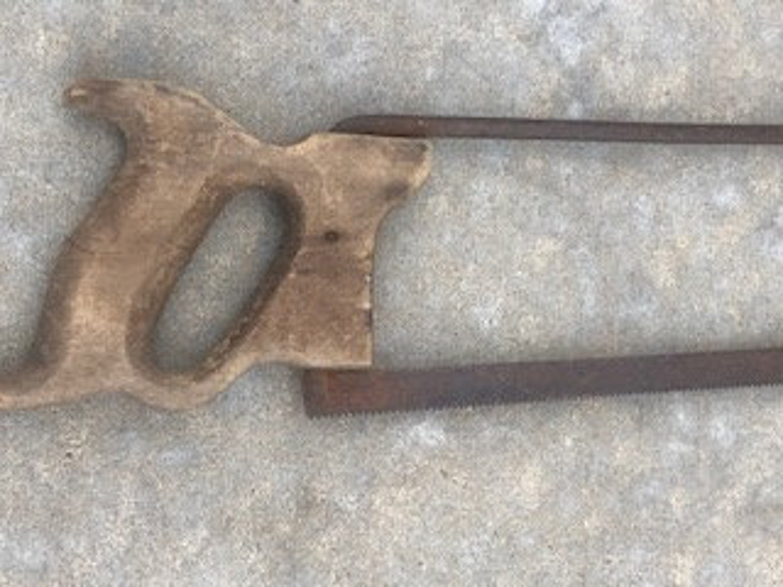 Antique : Wood Handle Hack Saw All Original . 20''overall Length 16 ...